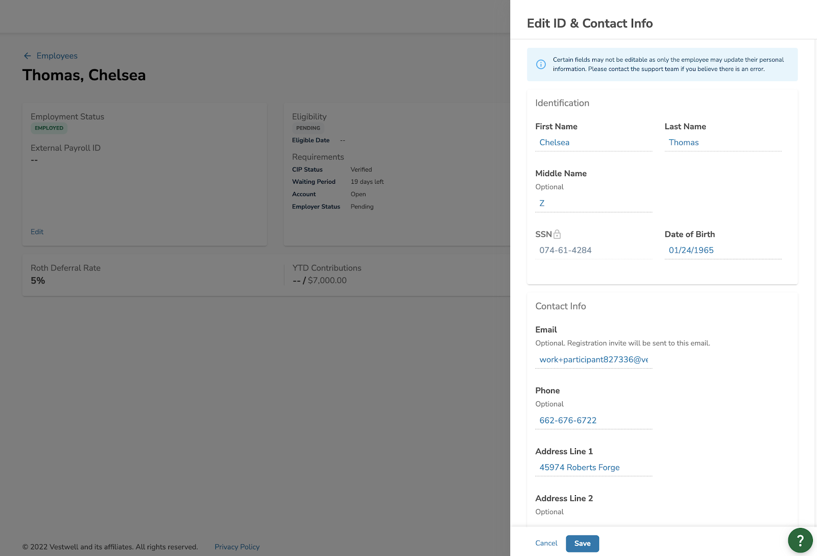 Editing Employee Data – New York Secure Choice