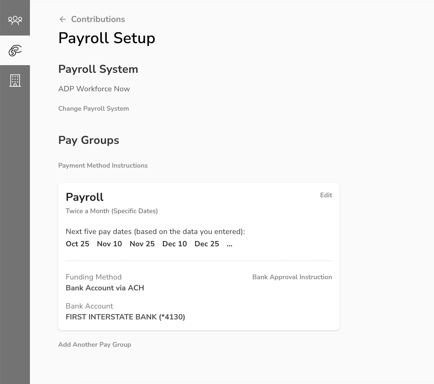 Editing Payroll Setup After Initial Registration – New York Secure Choice